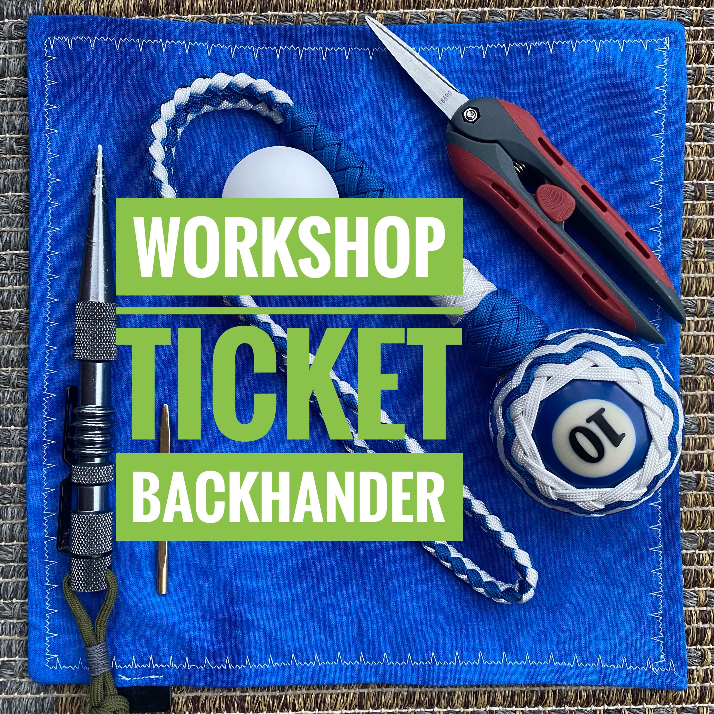 LIVE WORKSHOP: Backhander, 2 hrs interactive – Kruger EDC